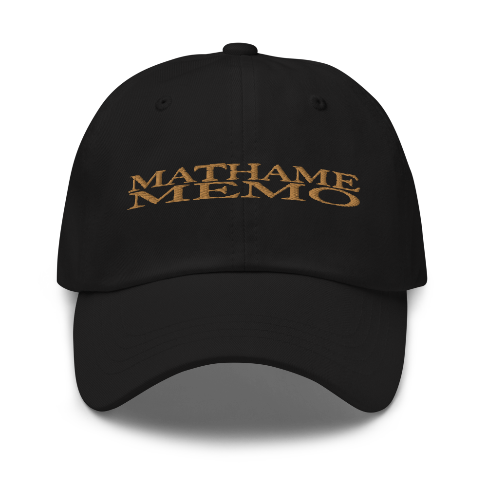 MEMO Hat - Mathame Official Store